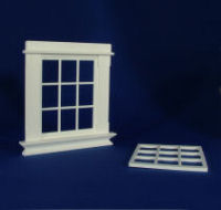 Georgian 9 pane window and insert
